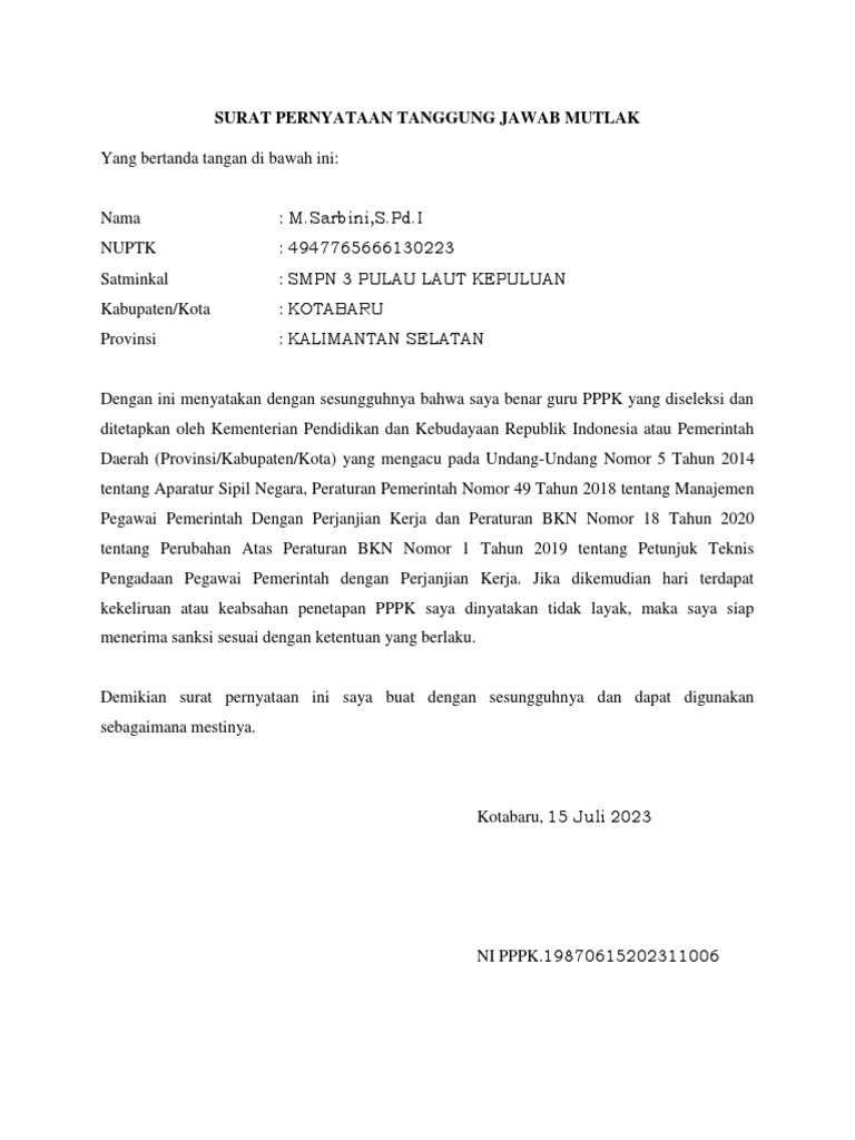 SPTJM PPPK Gpai | PDF