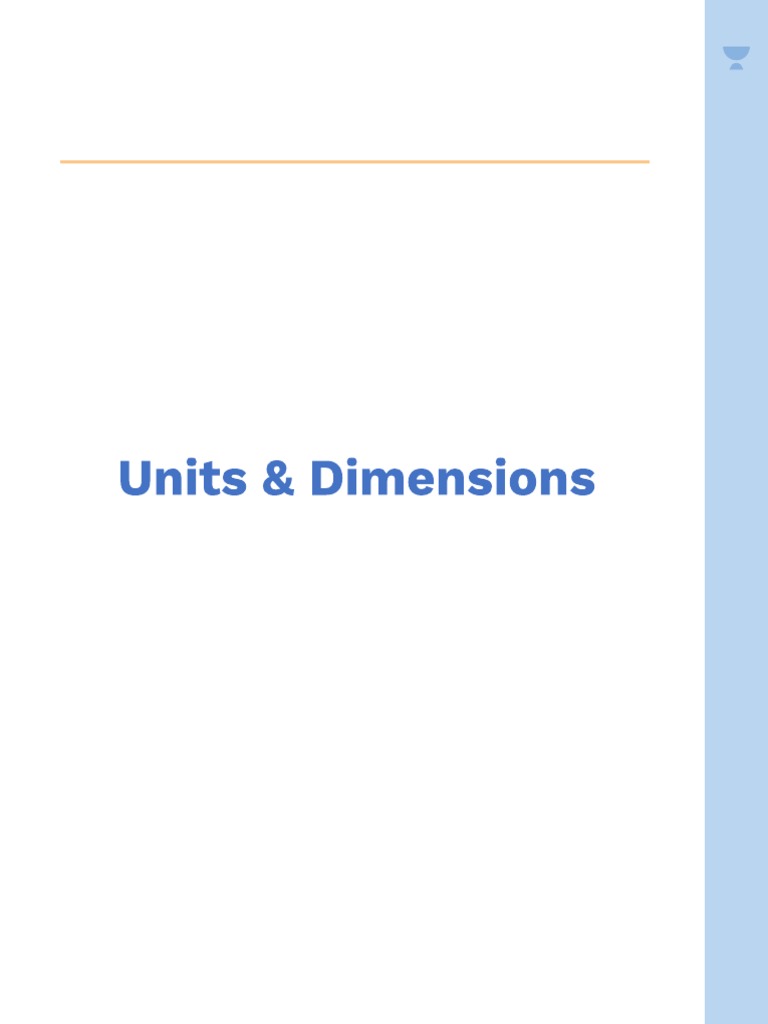 Neet Ug Physics Units Dimensions Final 1 Pdf International System