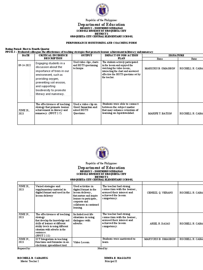 PMCF Literacy | PDF | Teachers | Learning