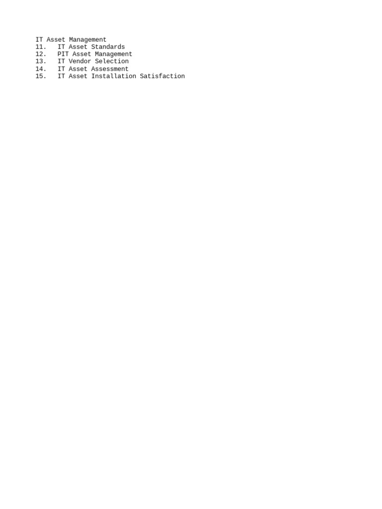 IT Asset Management Policy PDF