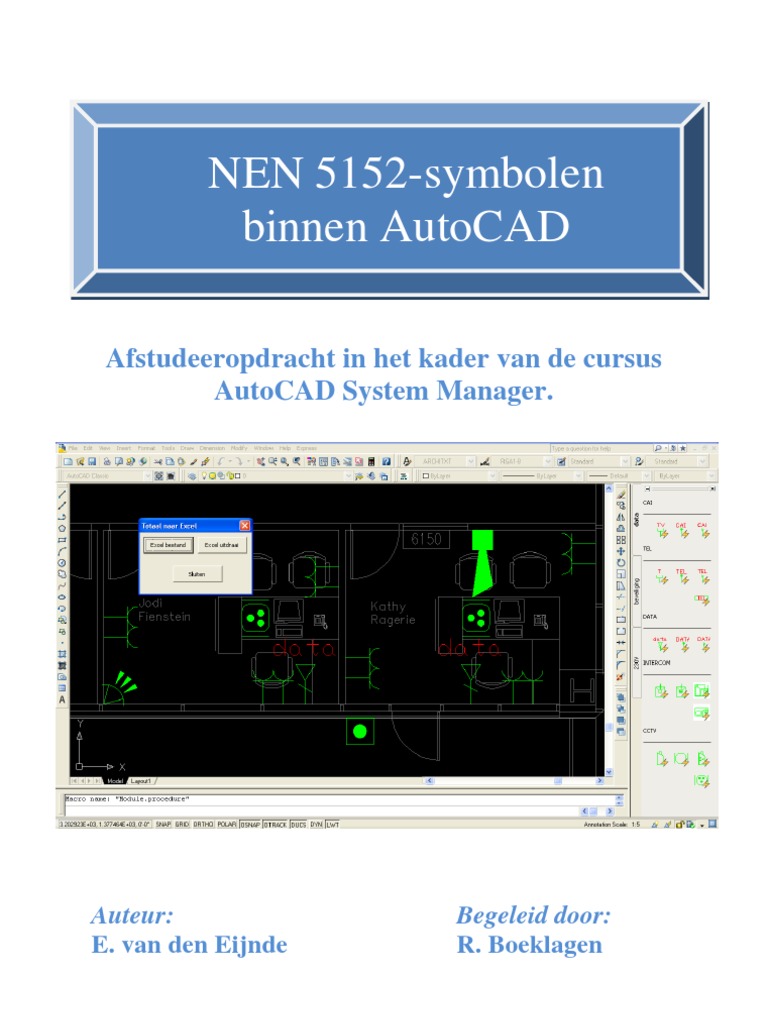 Nen 5152-Symbolen Binnen Autocad: Afstudeeropdracht in Het Kader Van de ...