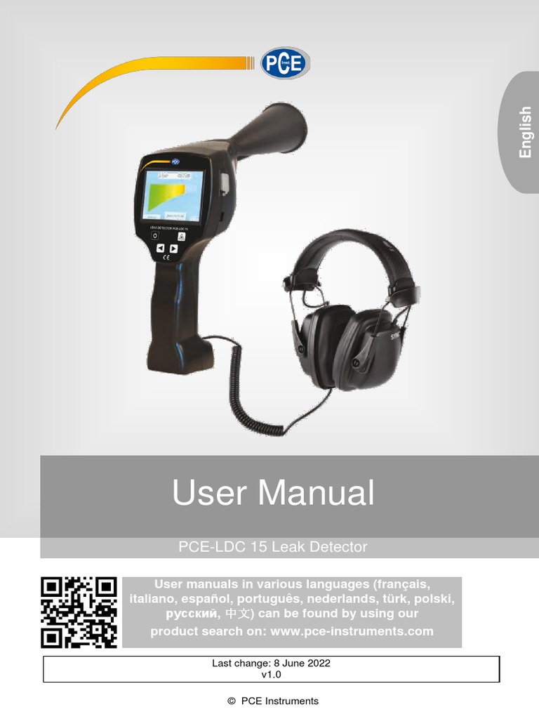 Leak Detector User Guide | PDF | Ultrasound | Headphones