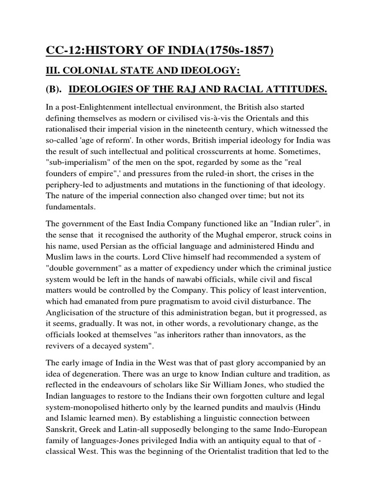 CC12 Iiib | PDF | British Raj | Utilitarianism