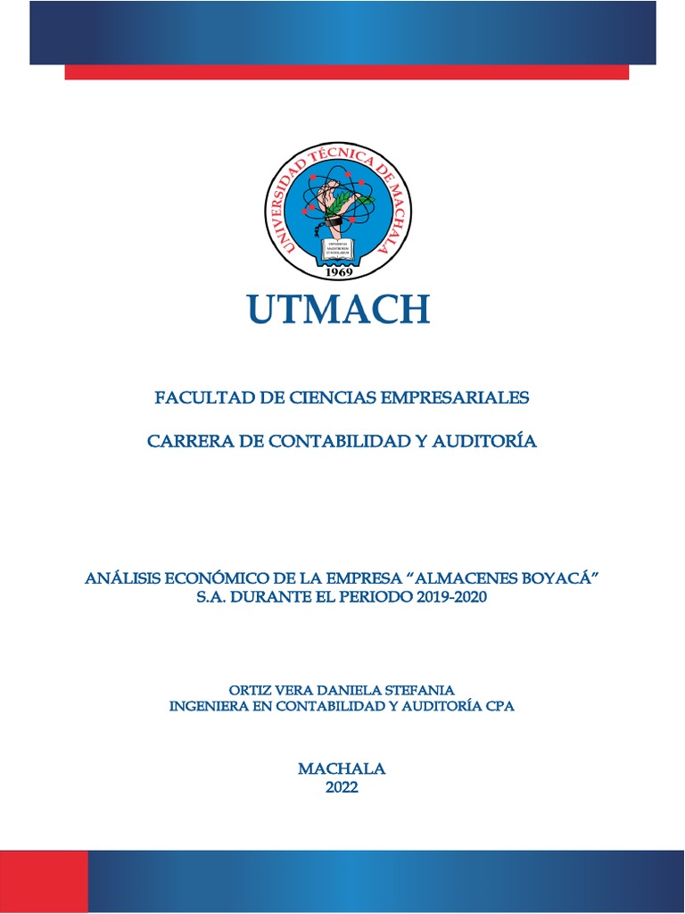Análisis Económico de Almacenes Boyacá | PDF | Ratio financiero | Negocios económicos