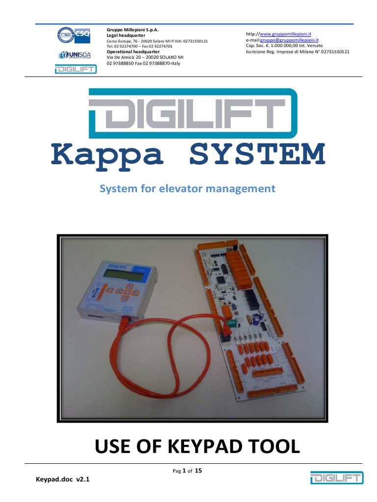 DIGI Keypad - 21 | PDF | Elevator | Menu (Computing)