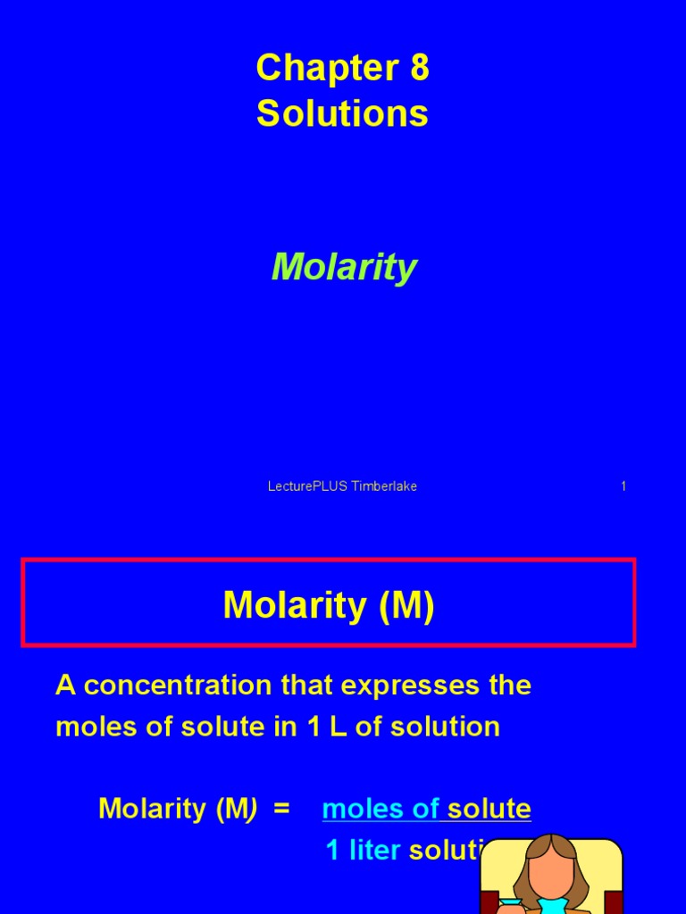 Molarity | PDF | Molar Concentration | Mole (Unit)