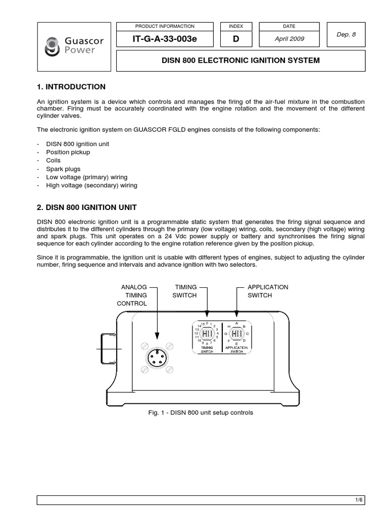 DISN 800 Ignition System Overview | PDF | Ignition System | Electrical Connector