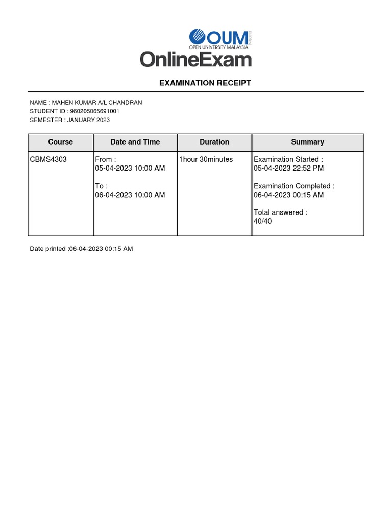 CBMS4303 96001 1231 | PDF