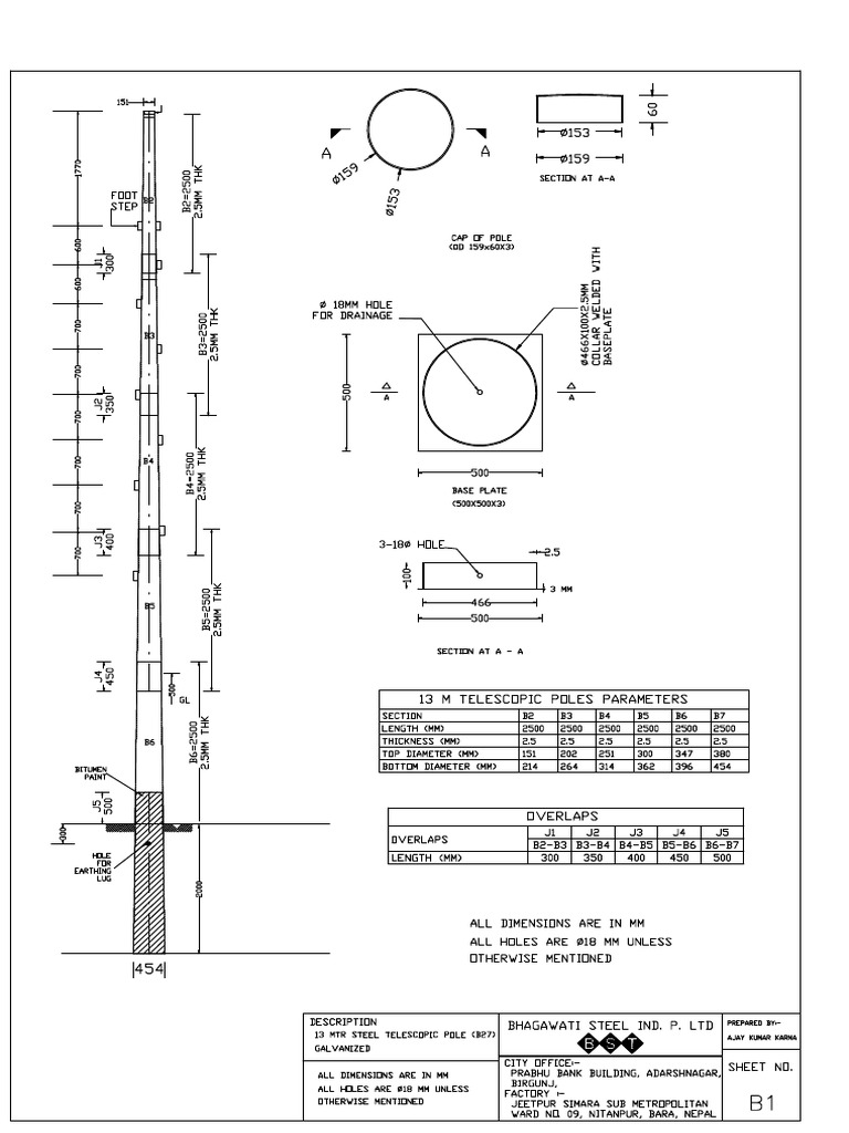 13 M Telescopic Pole | PDF