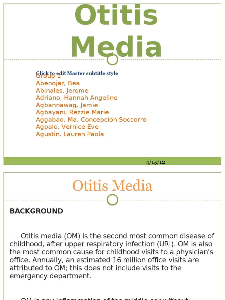 Otitis Media | PDF | Immunology | Diseases And Disorders