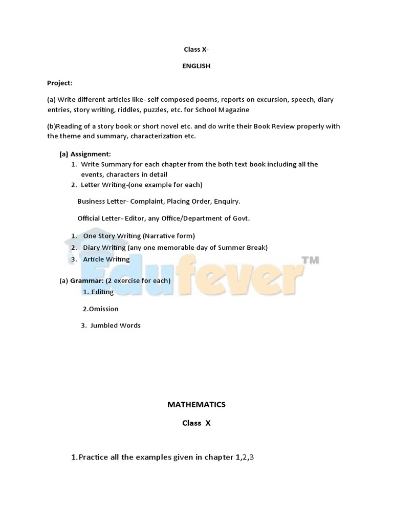 Class 10 Summer Season 23-24 Holiday Homework | PDF | Electrical Resistance And Conductance ...