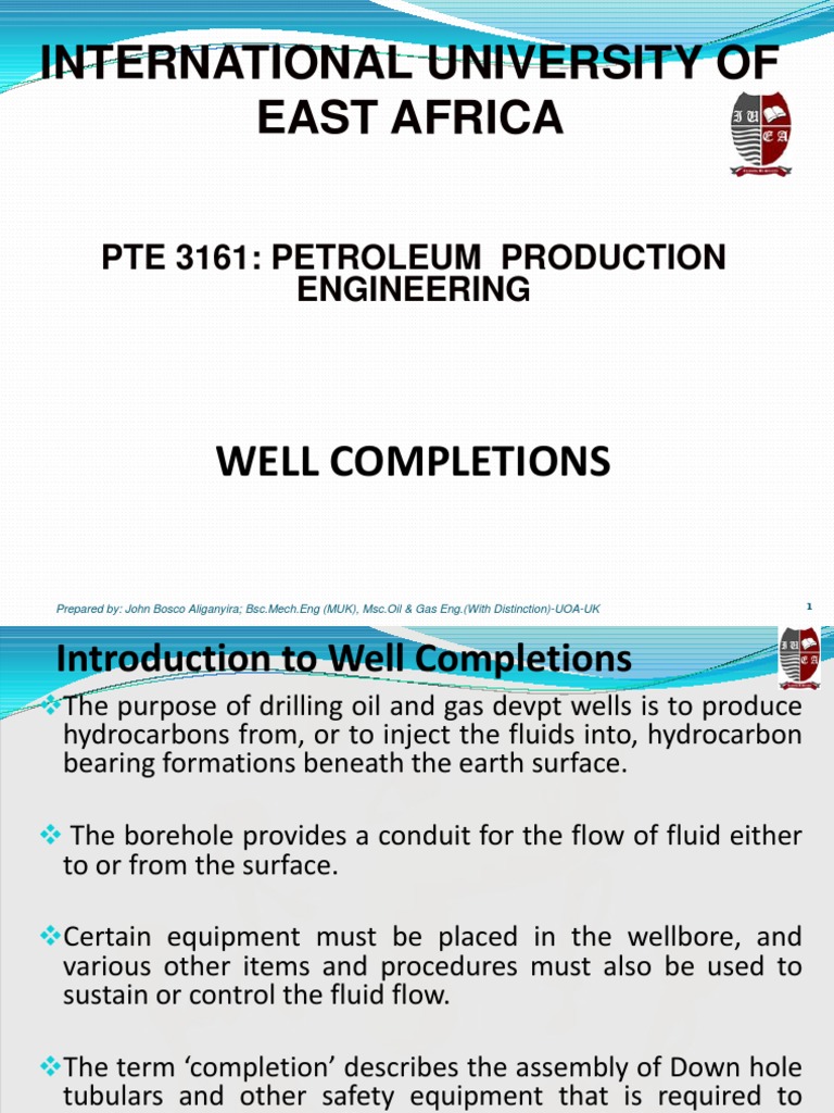 Lecture 2&3-Well Completions | PDF | Casing (Borehole) | Petroleum ... Lecture 2&3-Well Completions | PDF | Casing (Borehole) | Petroleum ...