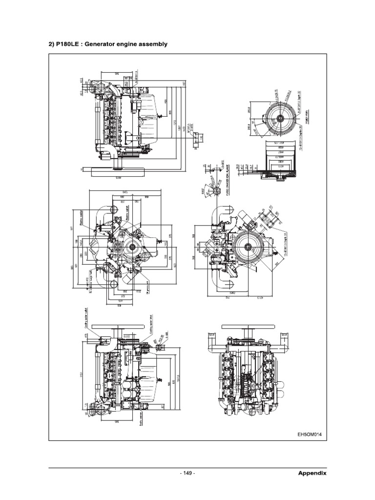 P180LE Generator Engine Assembly | PDF