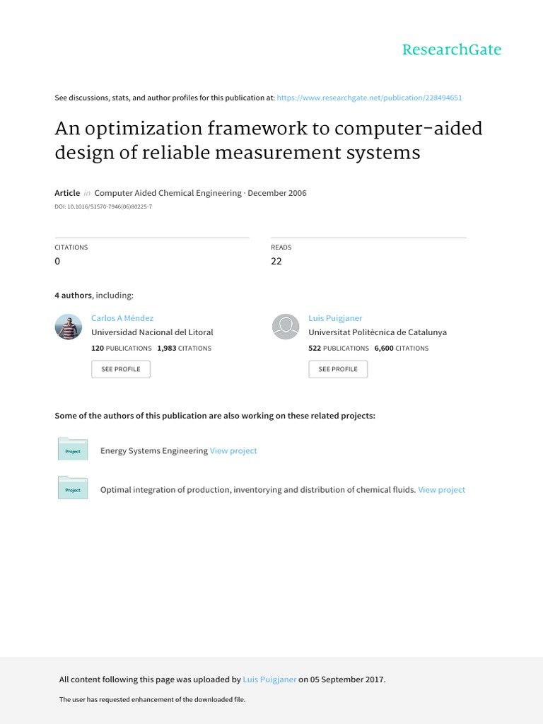 Optimal Sensor Network Design | PDF | Mathematical Optimization | Reliability Engineering