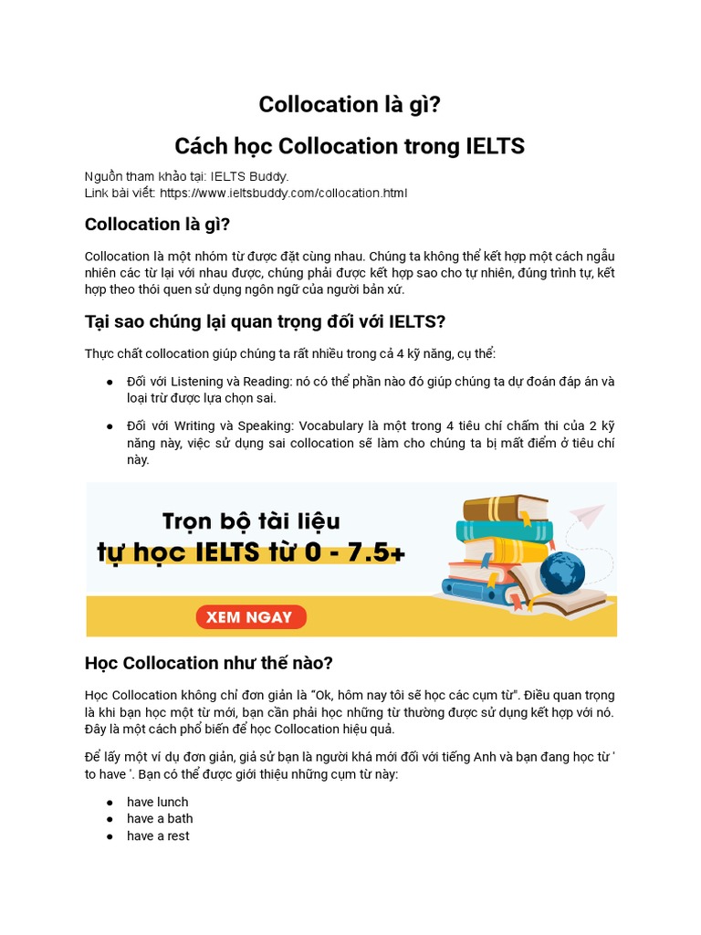 Tất Tần Tật Về Collocation | PDF