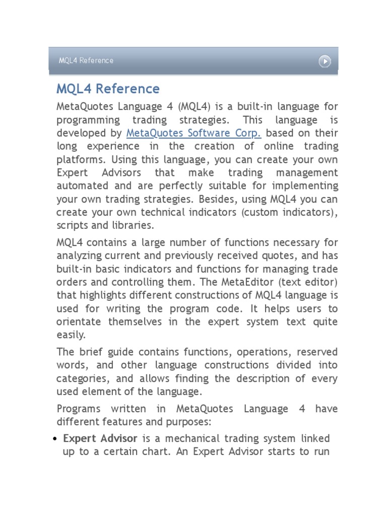 mql4 | PDF | Trigonometric Functions | String (Computer Science)
