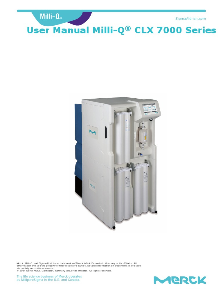 Um Milliq Q CLX 7000 en MK | PDF | Alternating Current | Membrane