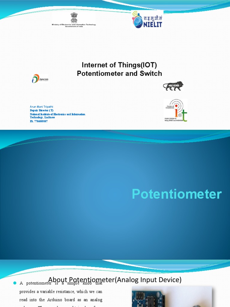 Internet of Things (IOT) Potentiometer and Switch | PDF | Switch ...