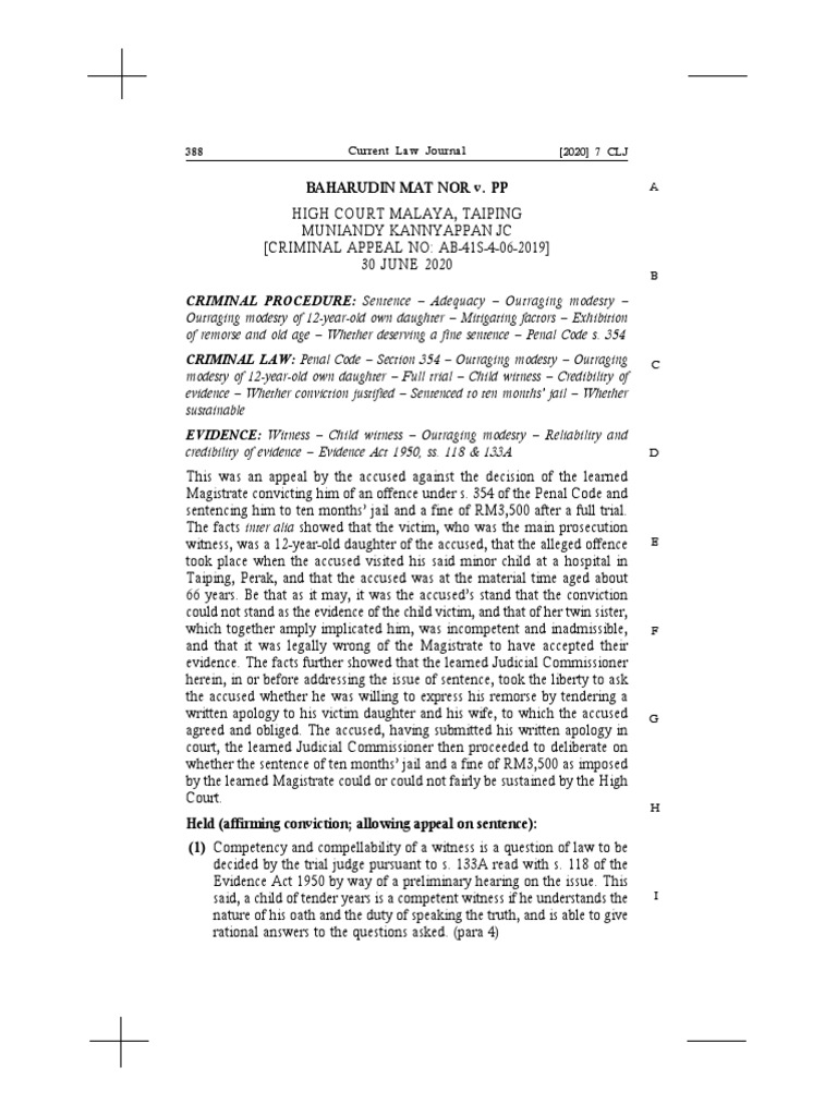 Appeal on Sentence for Child Abuse Case | PDF | Criminal Procedure In ...