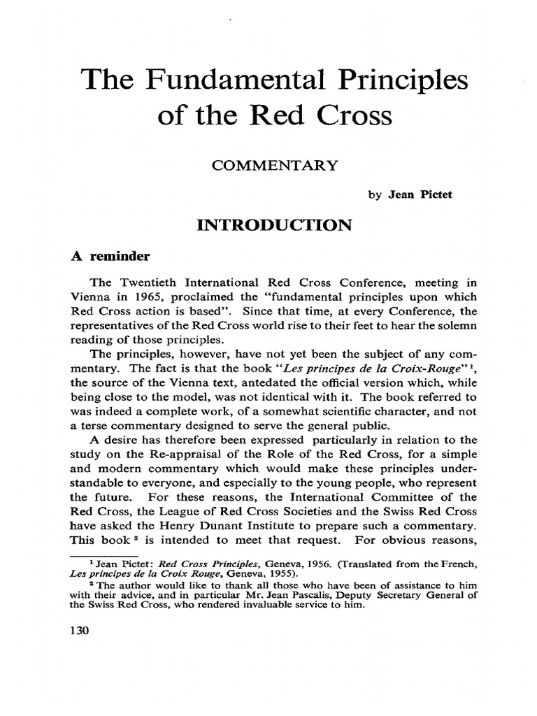 The Fundamental Principles RC - Commentary Ba Jean Picte | PDF ...