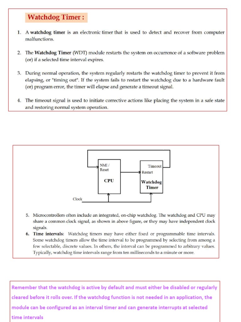 Embedded System Watchdog Guide | PDF