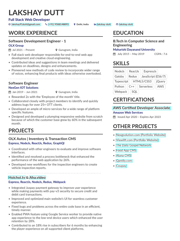 Lakshay - Dutt - 11 - 2021 - Lakshay Dutt | PDF | Web Application | Amazon Web Services