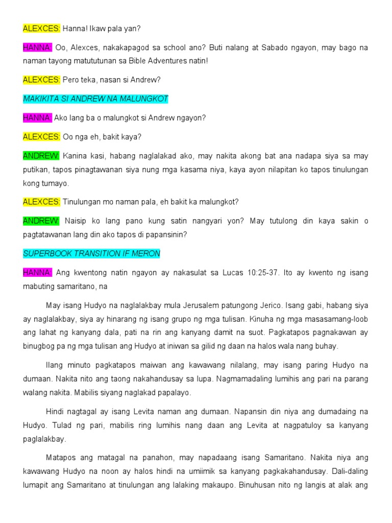 Script Story Telling | PDF