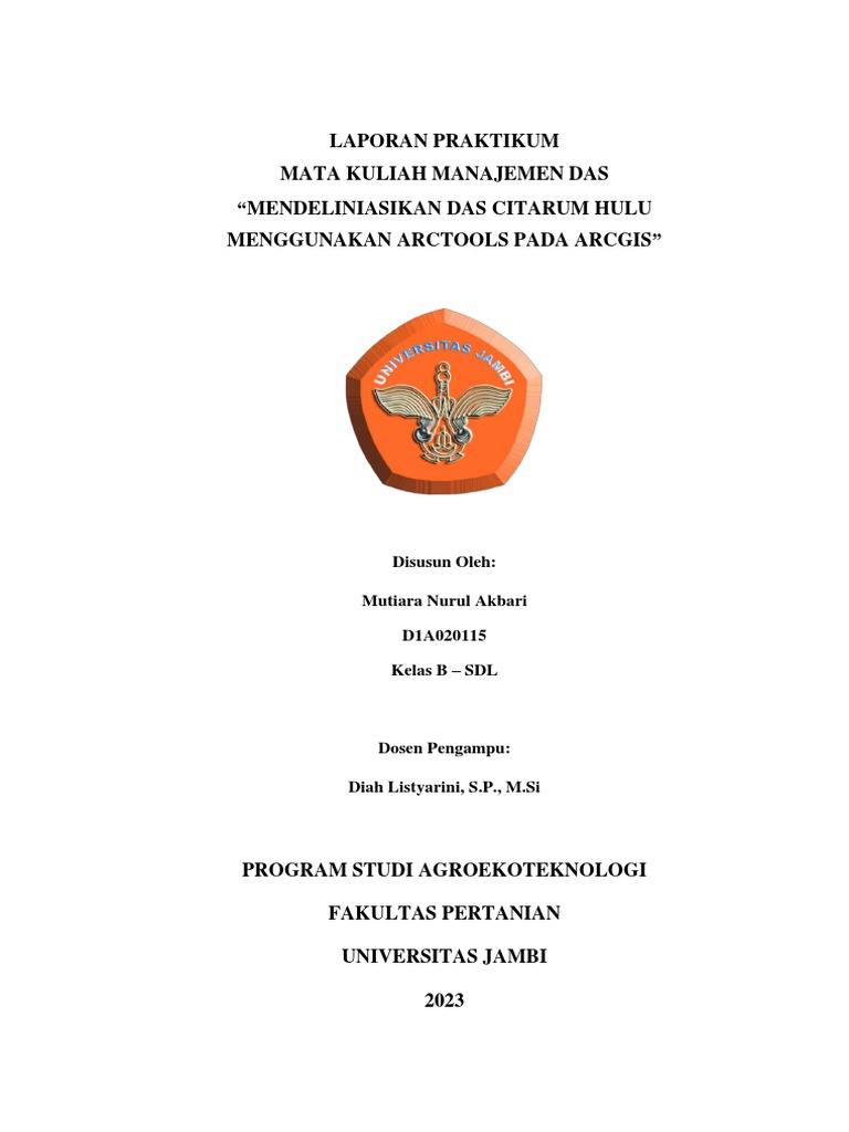 Mendeliniasikan Das Citarum Hulu Menggunakan Arctools Pada Arcgis | PDF | Komputer