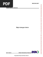 SNI 2052-2024 Baja Tulangan Beton | PDF