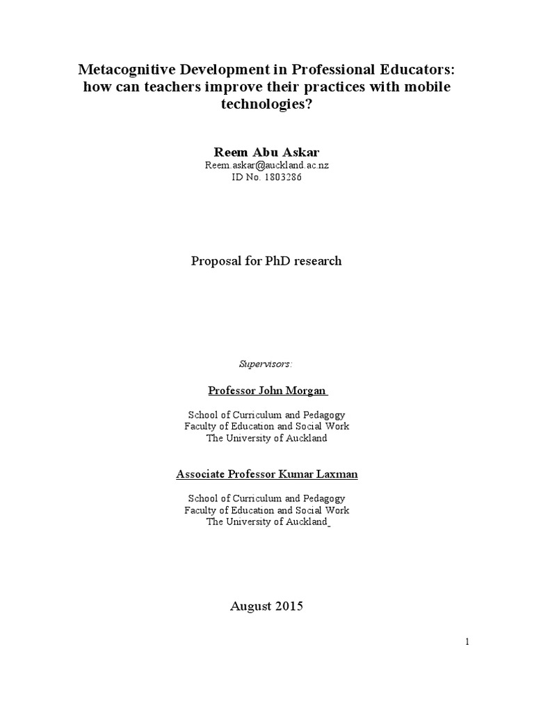 Enhancing Teacher Metacognition with Mobile Tech | PDF | Metacognition | Teachers