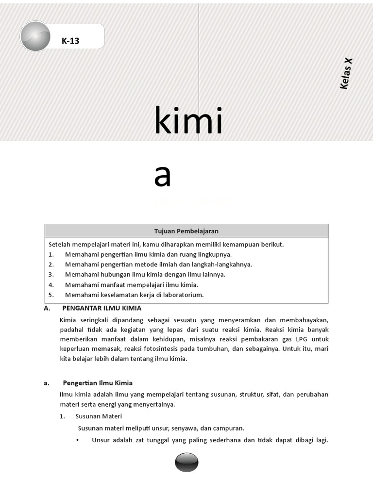1 Hakikat Ilmu Kimia | PDF