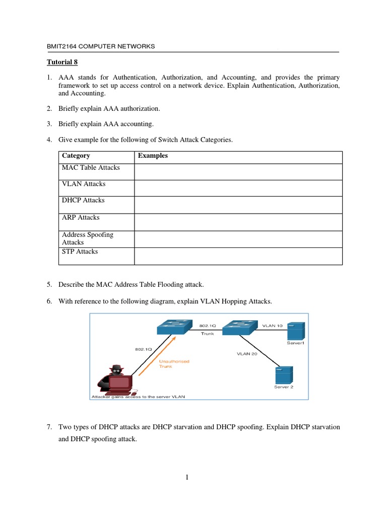 BMIT2164 T8 LAN Security Concepts | PDF