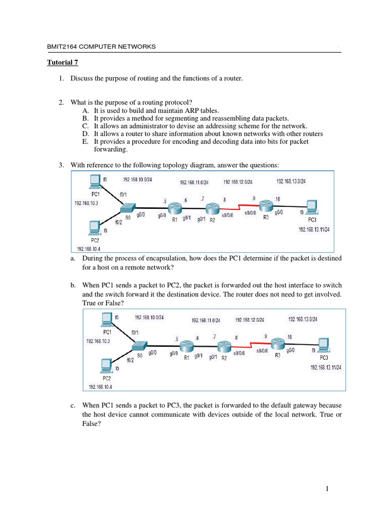 BMIT2164 T7 Basic Routing Concept and EIGRP | PDF | Routing | Computer Network