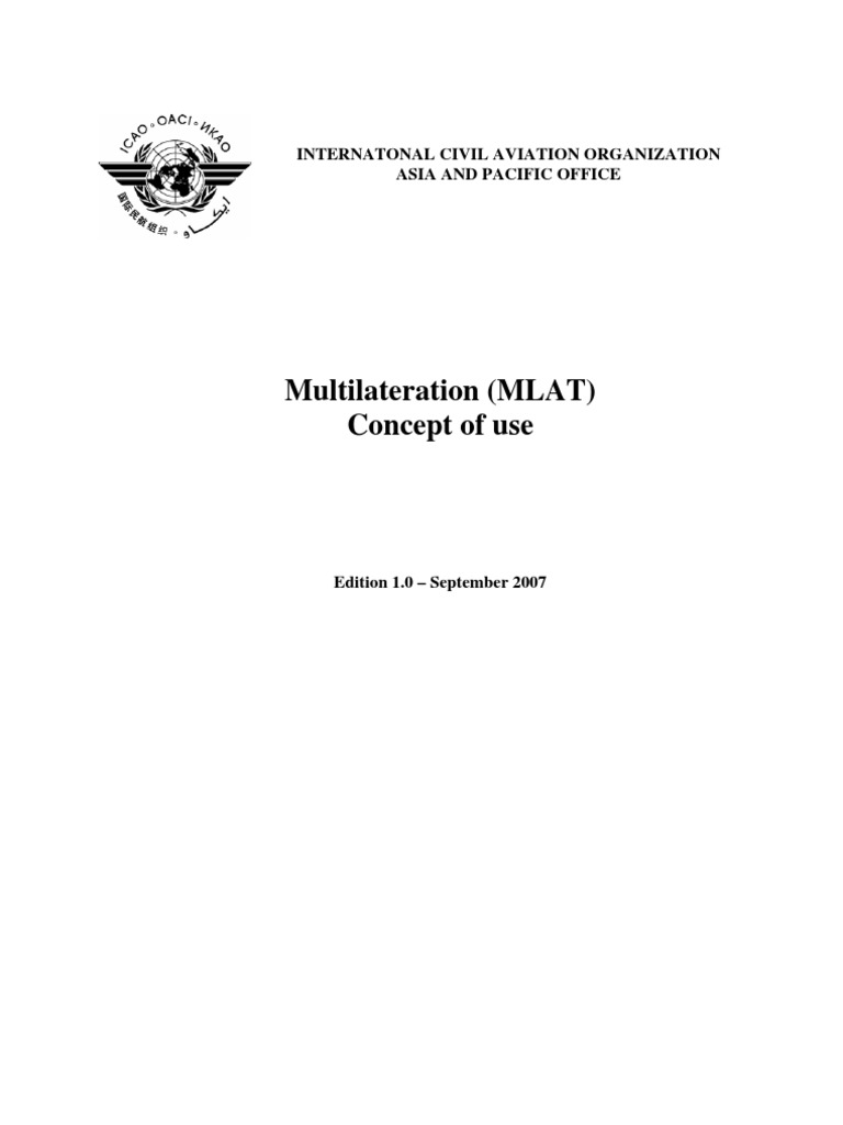 Multilateration (MLAT) Concept of Use: Internatonal Civil Aviation ...