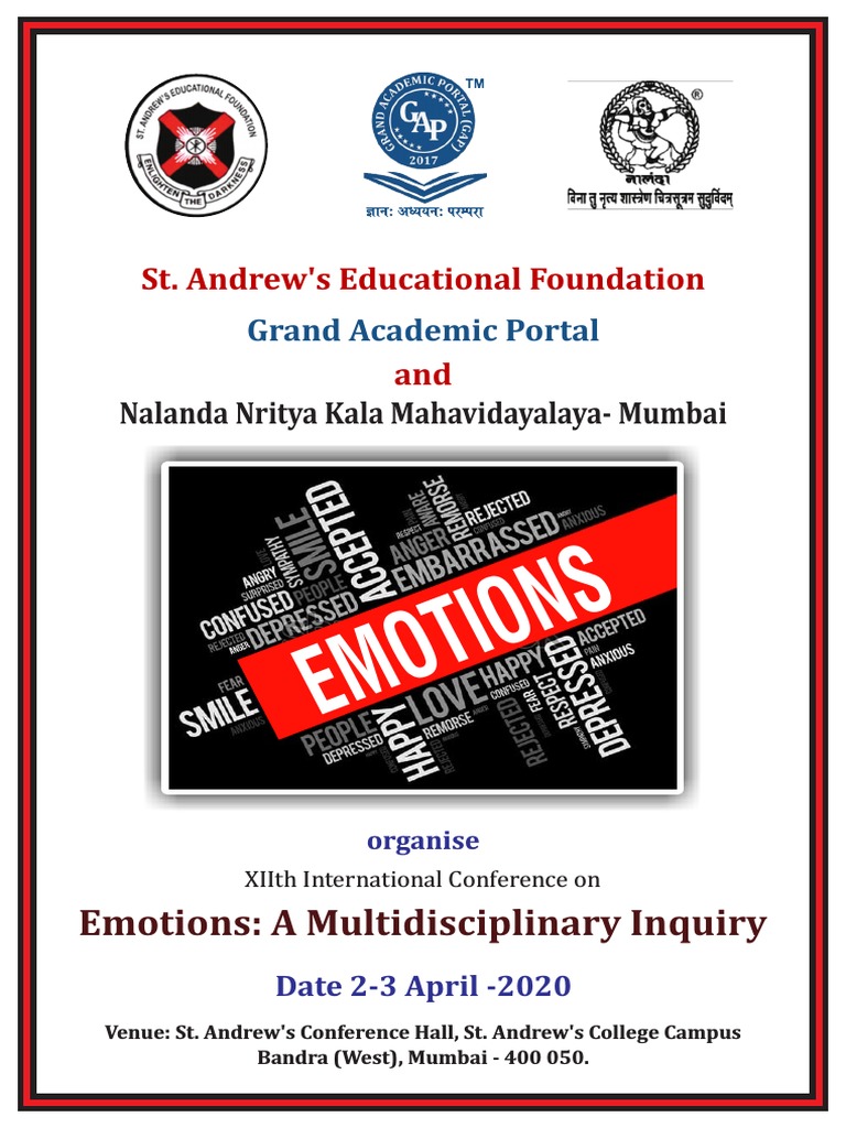 ST Andrews Educational Foundation Organise XIIth | PDF | Emotions | Psychology