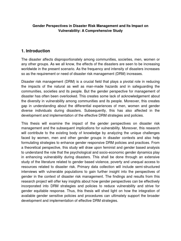 Proposal Research | PDF | Disaster Risk Reduction | Risk