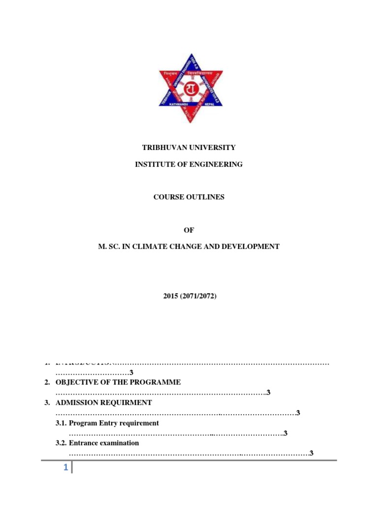 Courses MSC in Climate Change and Development MSCCD 2015 (2071) | PDF | Atmosphere Of Earth ...