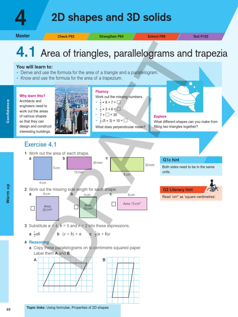 Maths Progress International Year 8 Student Book Sample | PDF | Area ...