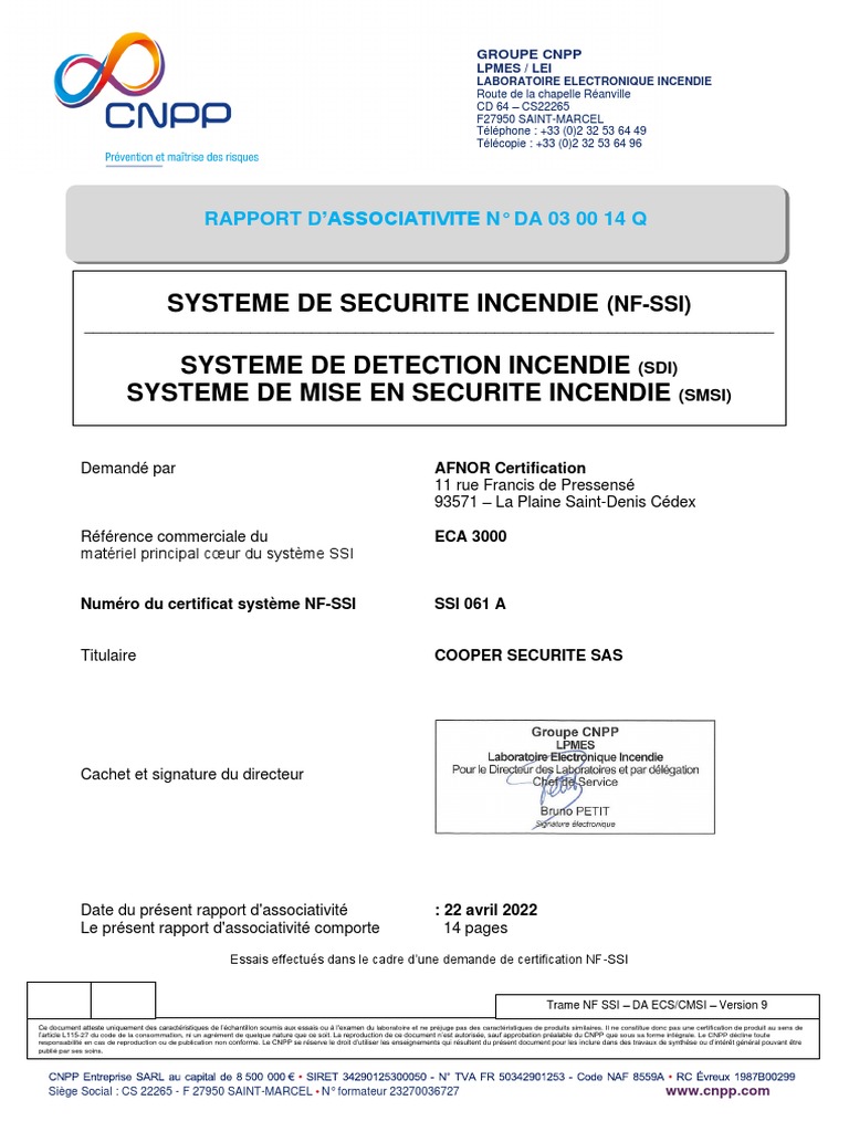 Eaton Ecs Cmsi Eca3008 1 Certificate | PDF | Sécurité