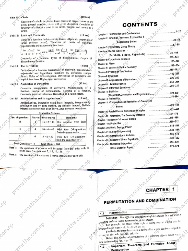 Basic Mathematics Grade XII Solution | PDF