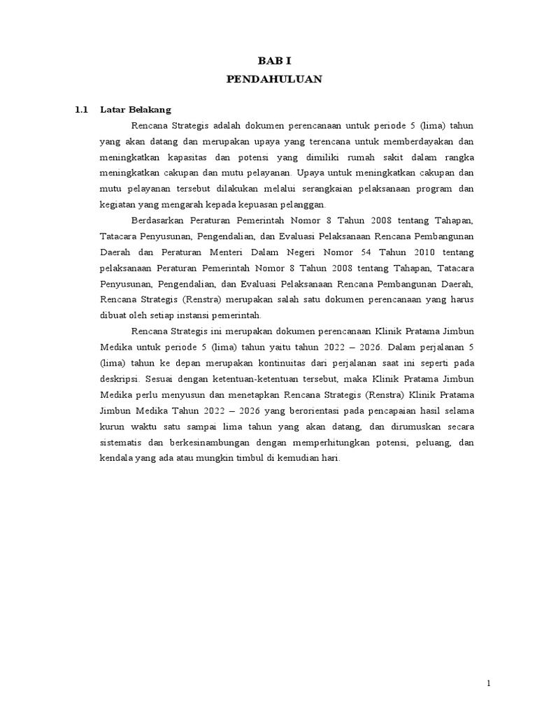 Renstra 2019 2023 Fix PDF | PDF