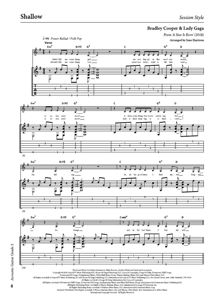 RSL Acoustic Guitar Grade 2 | PDF