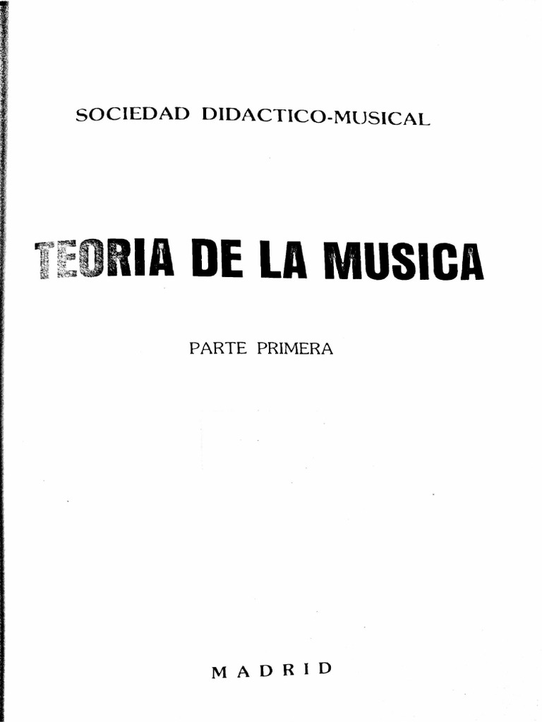 Teoría de La Música 1 | PDF