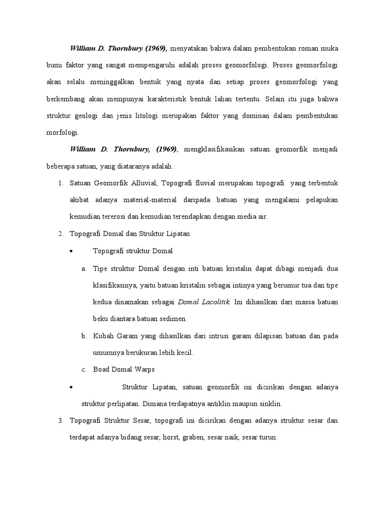 Klasifikasi Geomorfo | PDF