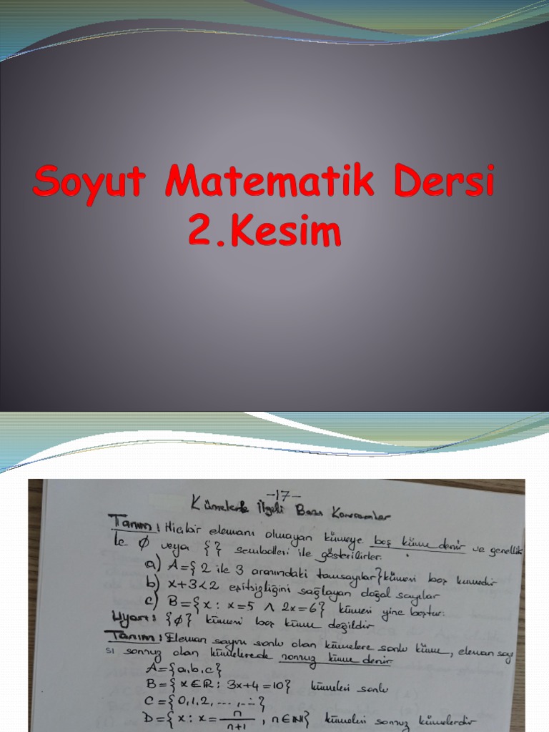 soyut matematik_2. kesim | PDF