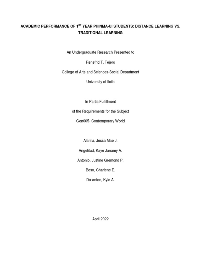Group 1 - Research | PDF | Educational Technology | Learning