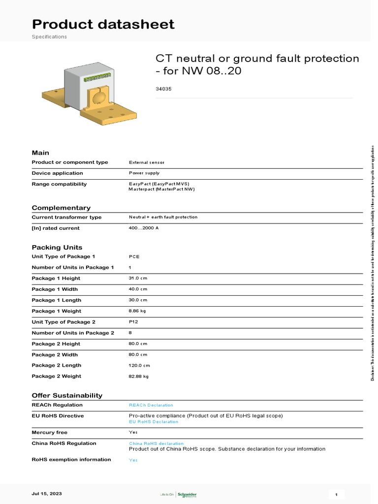 MasterPact NW - 34035 | PDF