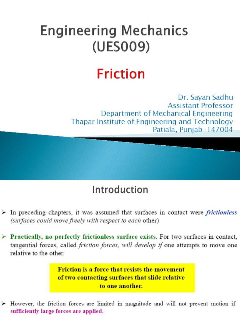 Friction | Download Free PDF | Friction | Force