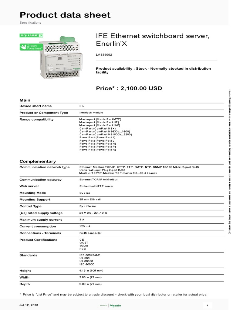 Enerlin'X IFE - EIFE - IFM - LV434002 | PDF | Transmission Control ...