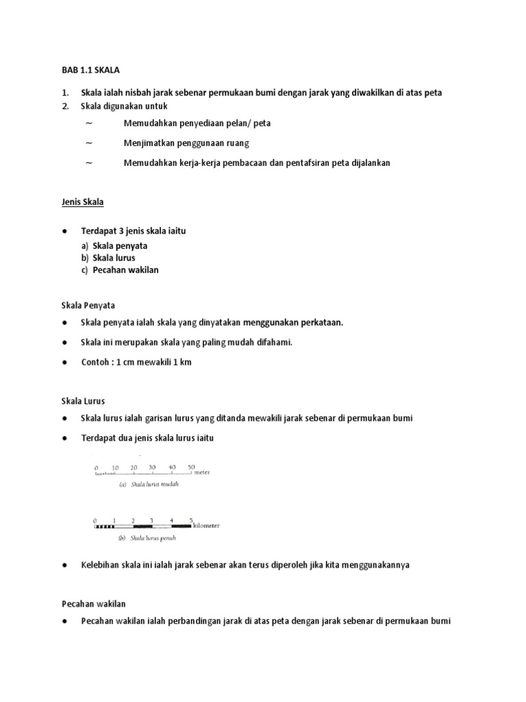 Bab 1 Skala Dan Jarak | PDF